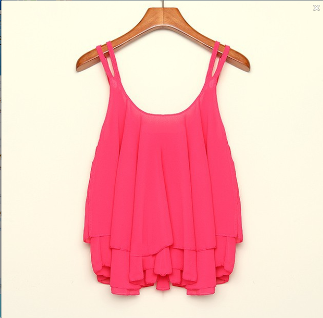 High Quality Pretty Chiffon Tank Top, Top, Tops on Luulla